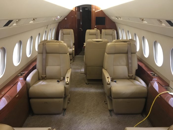 Falcon 2000LX-interior - Meisinger Aviation